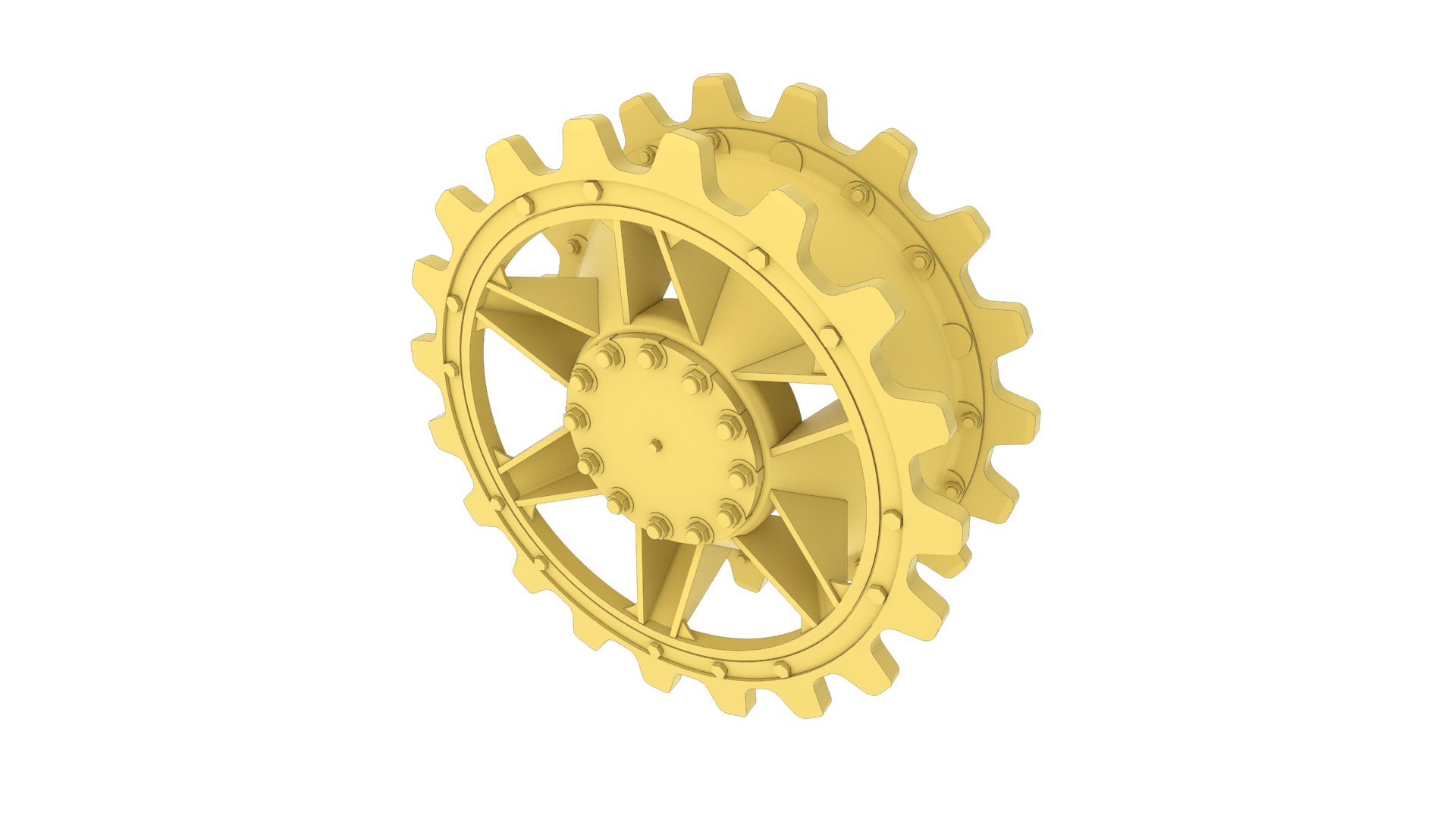 🛞 Panzer IV sprocket wheel late 1/25 scale・ STL File for ・Cults