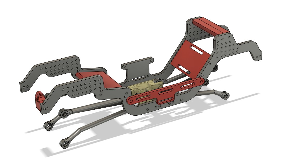 STL file PUMA Chassis - SCX24 LCG Kit 👽 ・3D print model to download・Cults