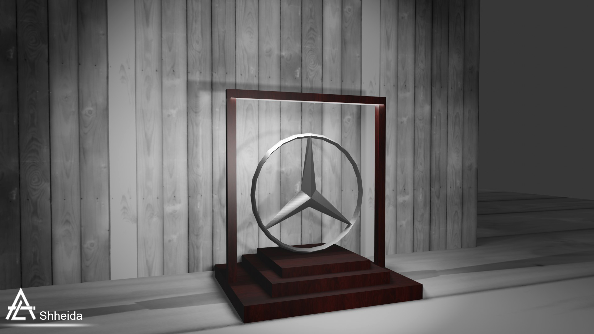 OBJ file Mercedes Benz logo 🚗 ・3D printing template to download・Cults