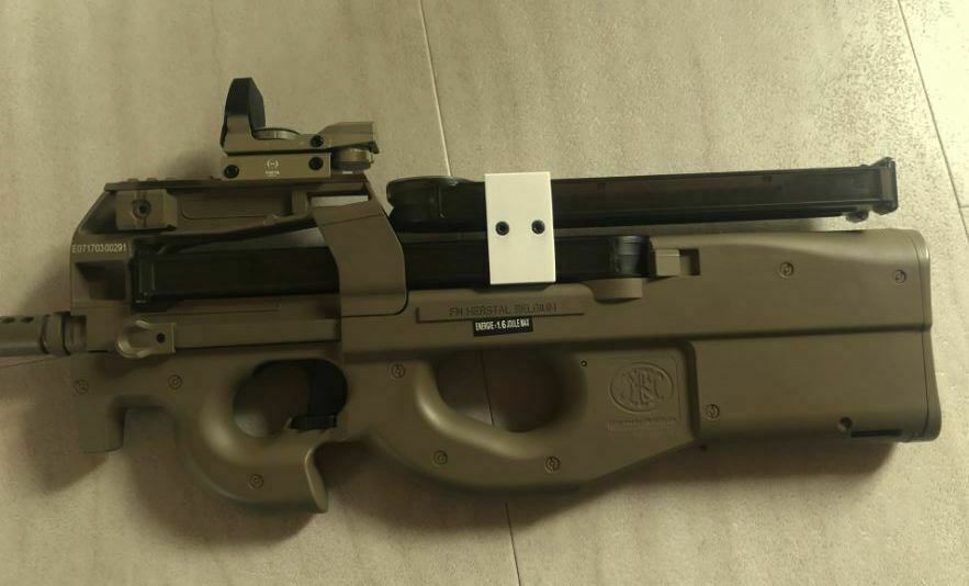 🔫 P90 Dual Magazine Holder Softair Gun・Free 3D File for ・Cults