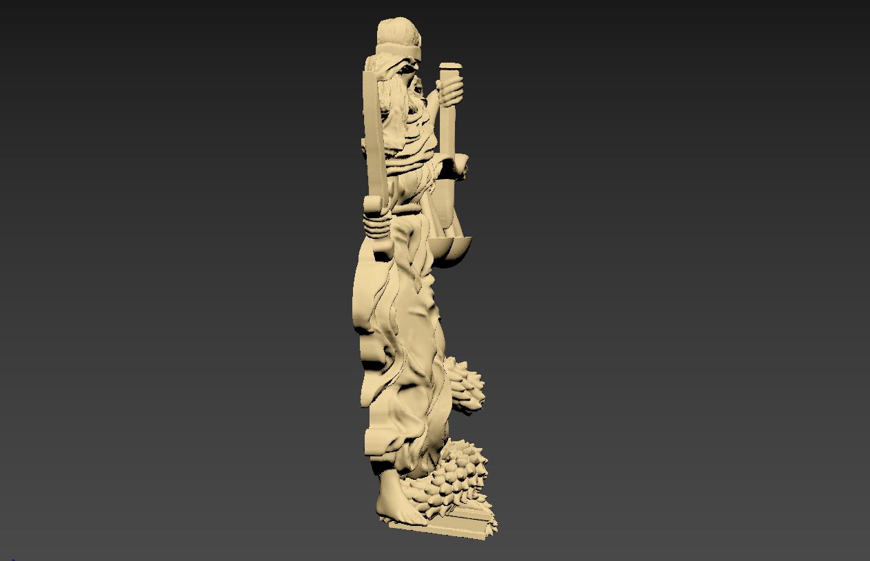 STL file Lady Justice Pendant CREATIVE CR 04 🗡️ (OBJ)・3D printable ...