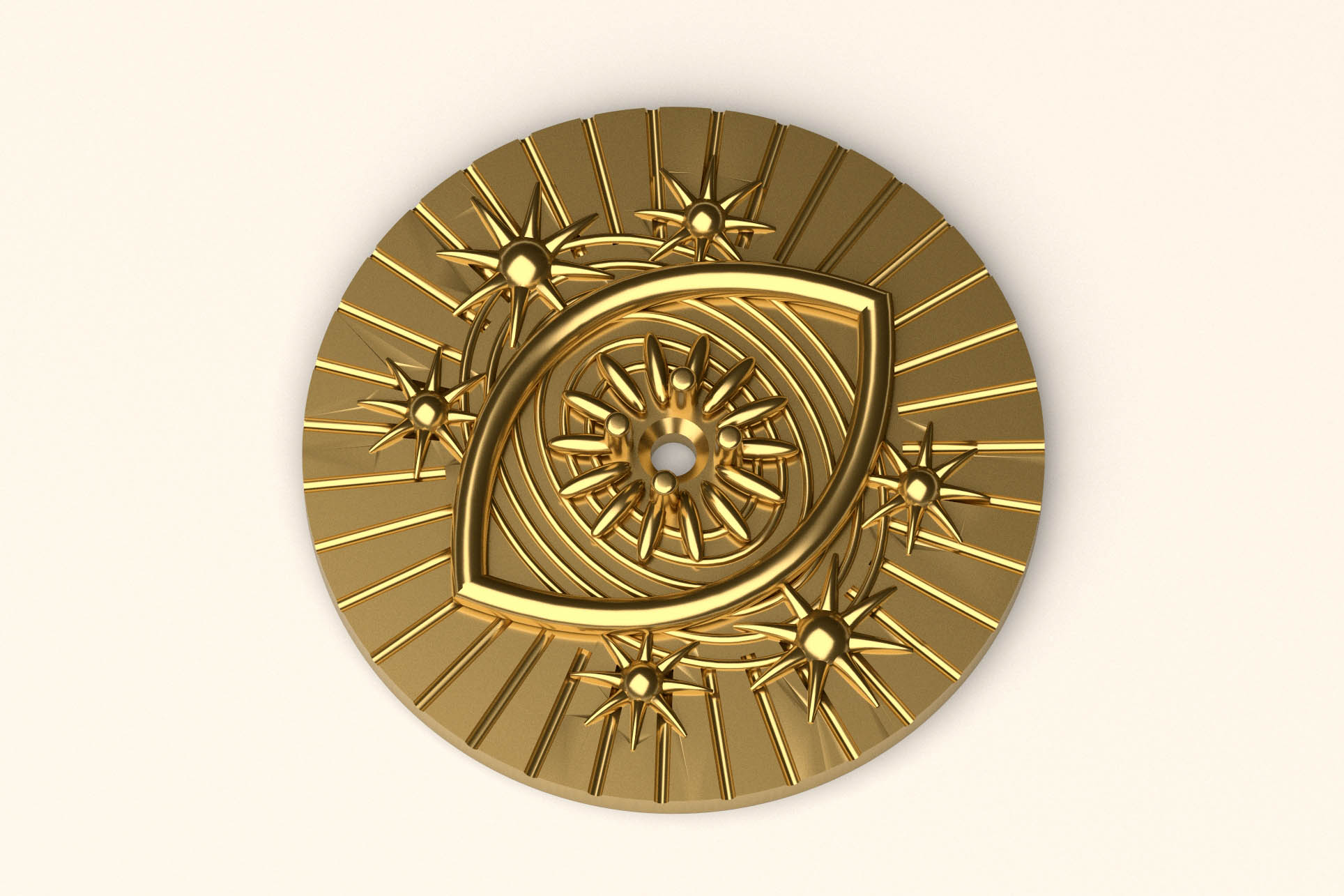 STL file Evil eye Pendant P 029 👁️ (OBJ)・3D print model to download・Cults