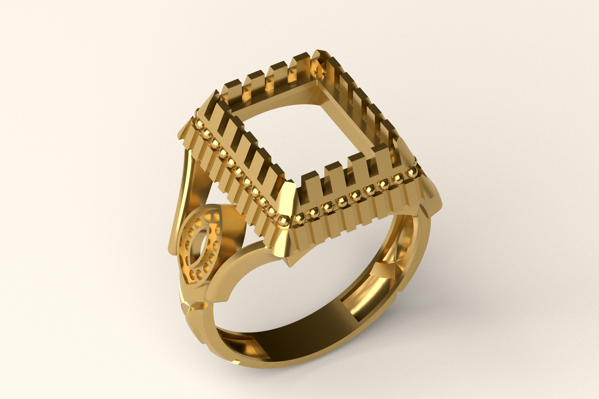 STL file Signet ring R 86 💍 (OBJ)・3D printing design to download・Cults