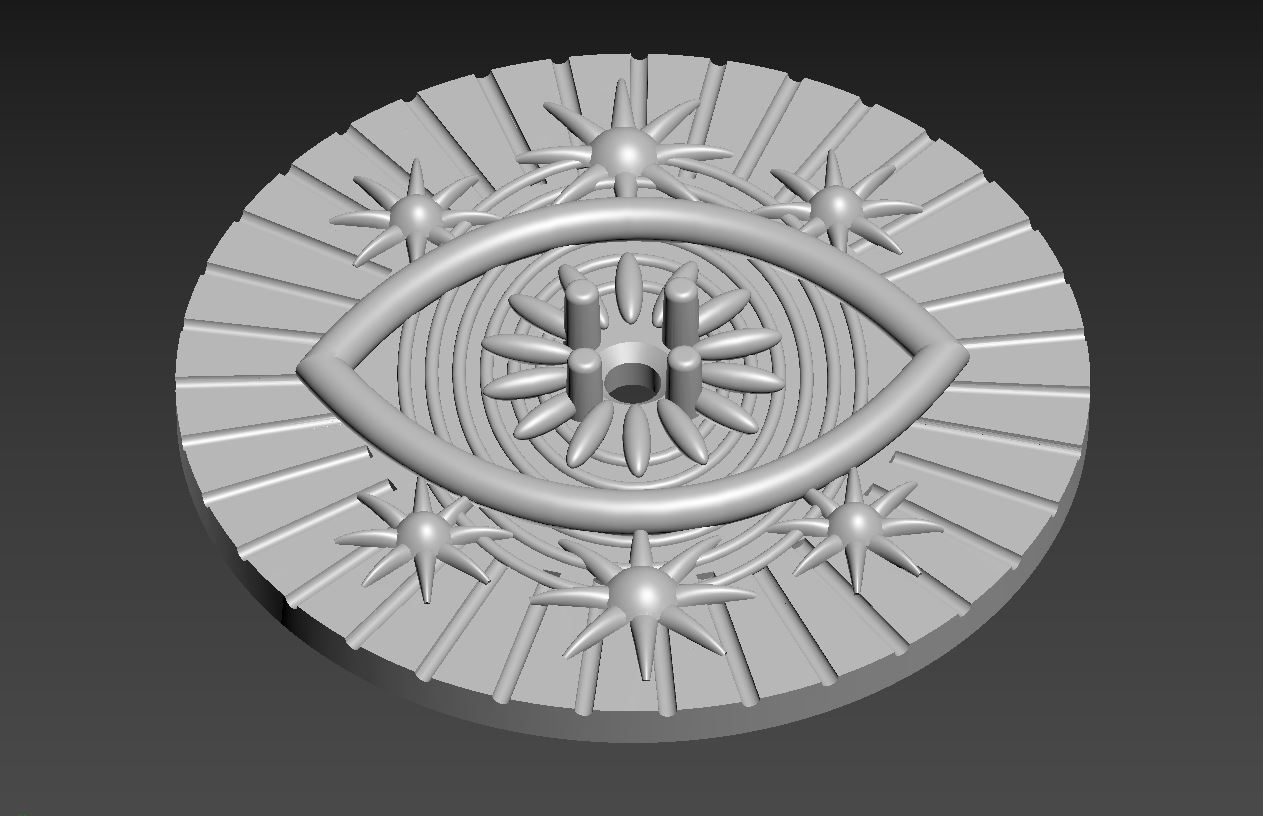 STL file Evil eye Pendant P 029 👁️ (OBJ)・3D print model to download・Cults
