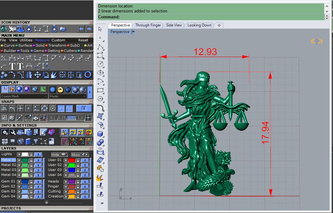 STL file Lady Justice Pendant CREATIVE CR 04 🗡️ (OBJ)・3D printable ...