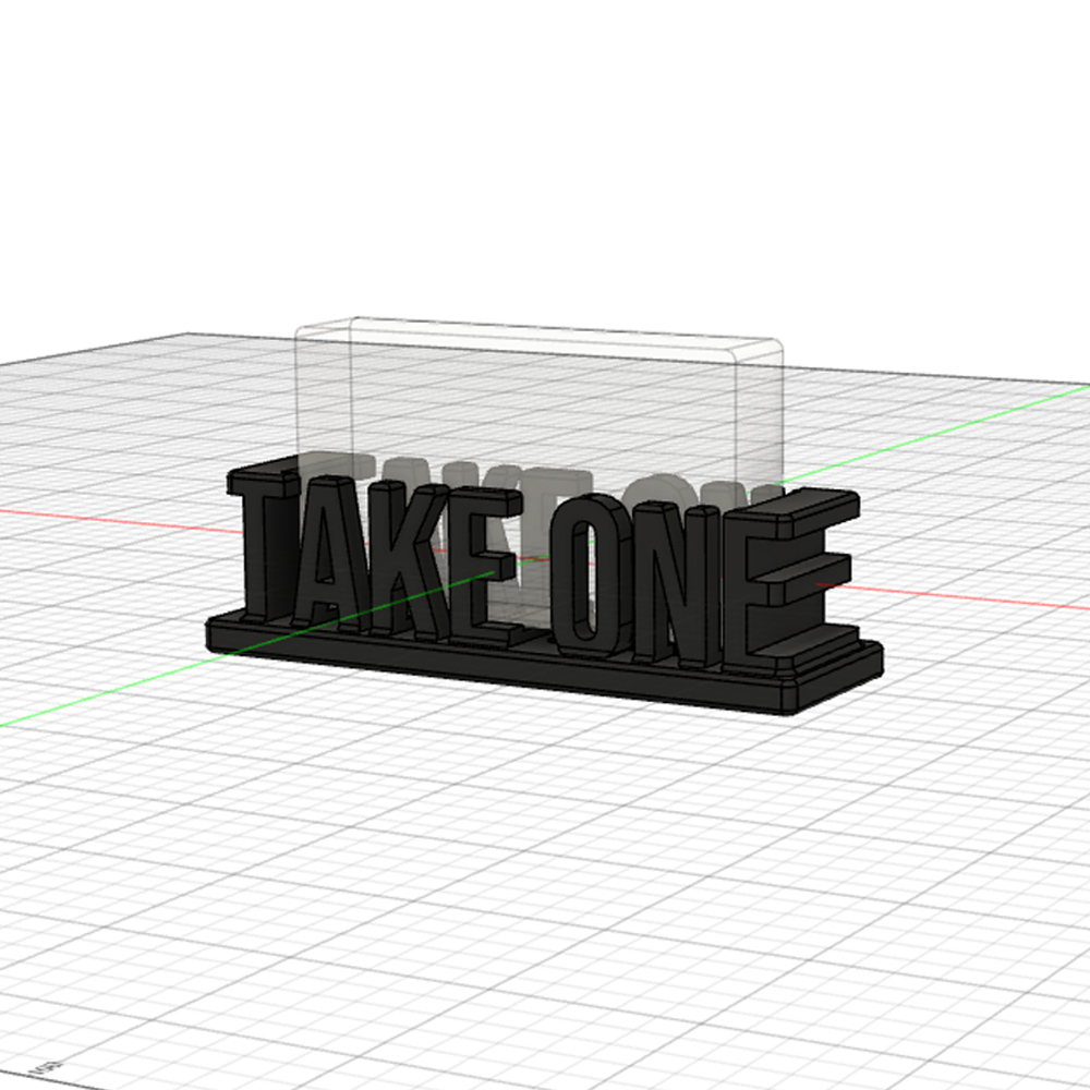 Free STL file Name Card Holder - Take One 🏢 (GCODE)・3D printing model ...