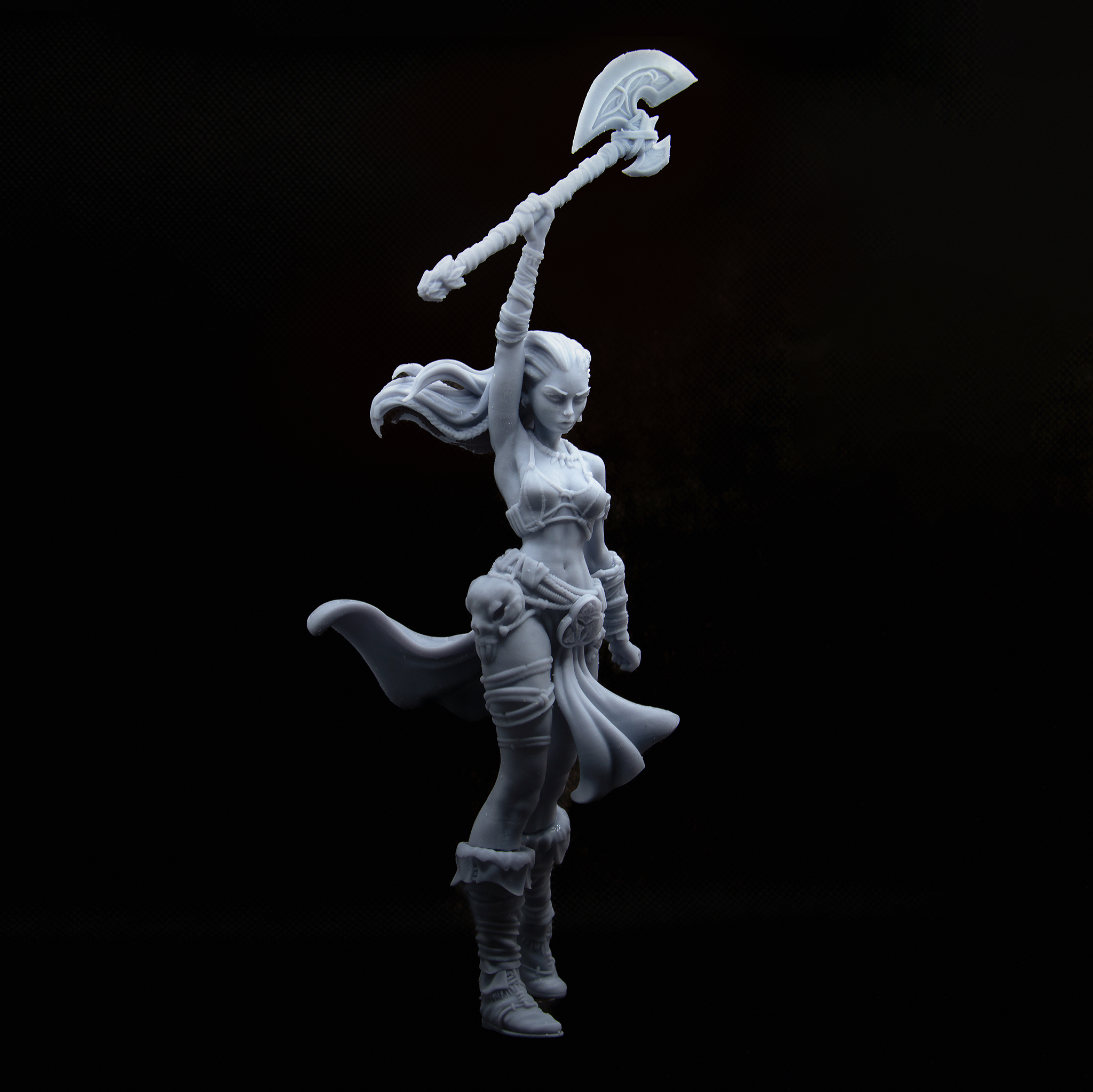 🧝 Sia the Elf Barbarian・ STL File for ・Cults