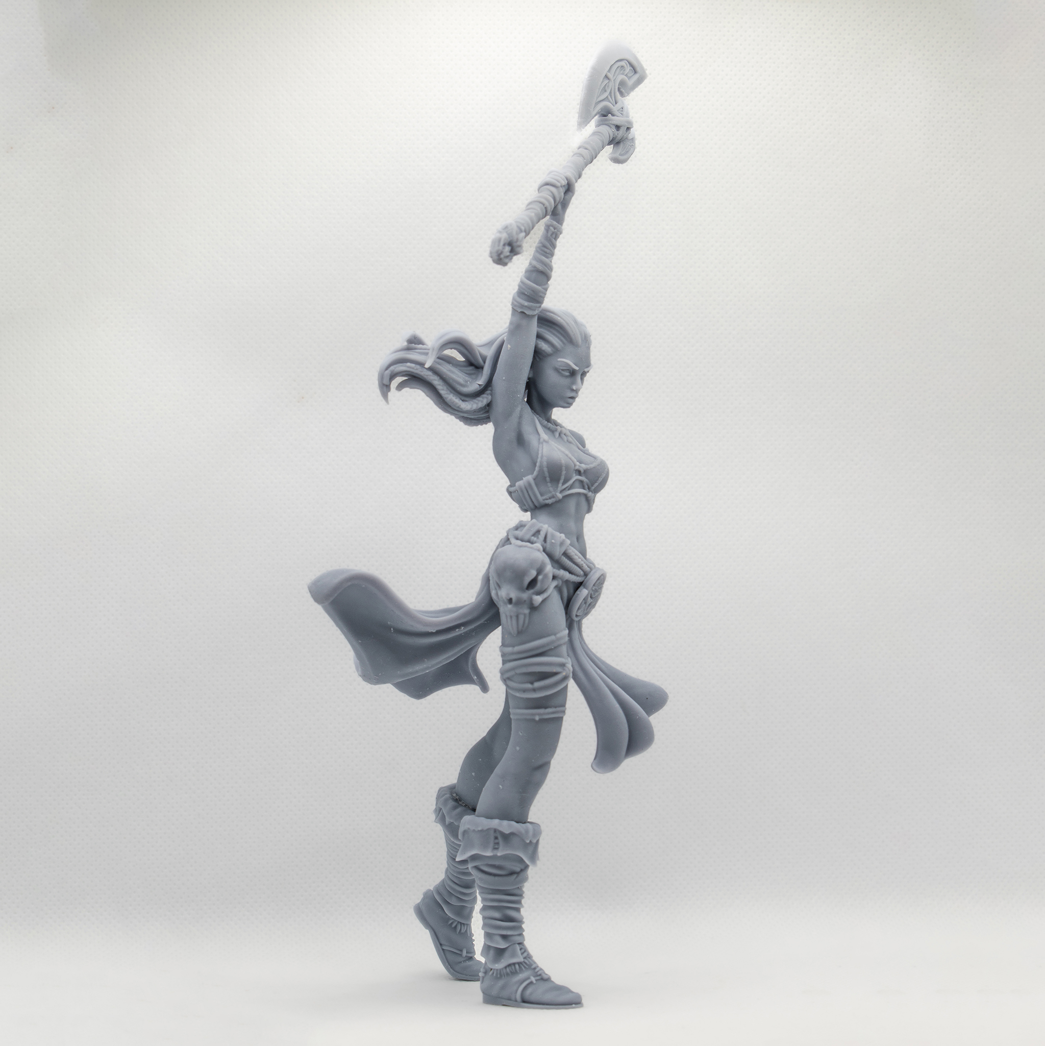 🧝 Sia the Elf Barbarian・ STL File for ・Cults