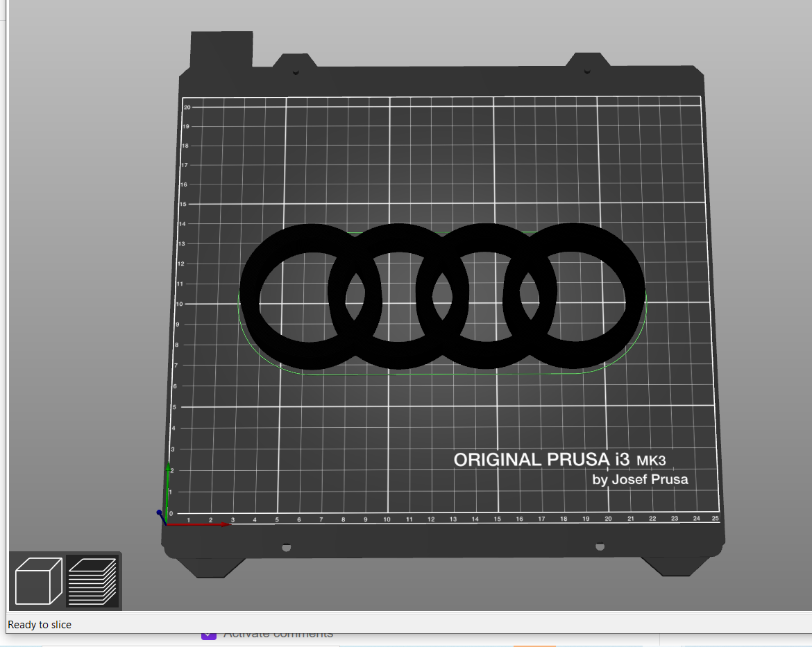 STL file Audi symbol 🚗 ・Design to download and 3D print・Cults
