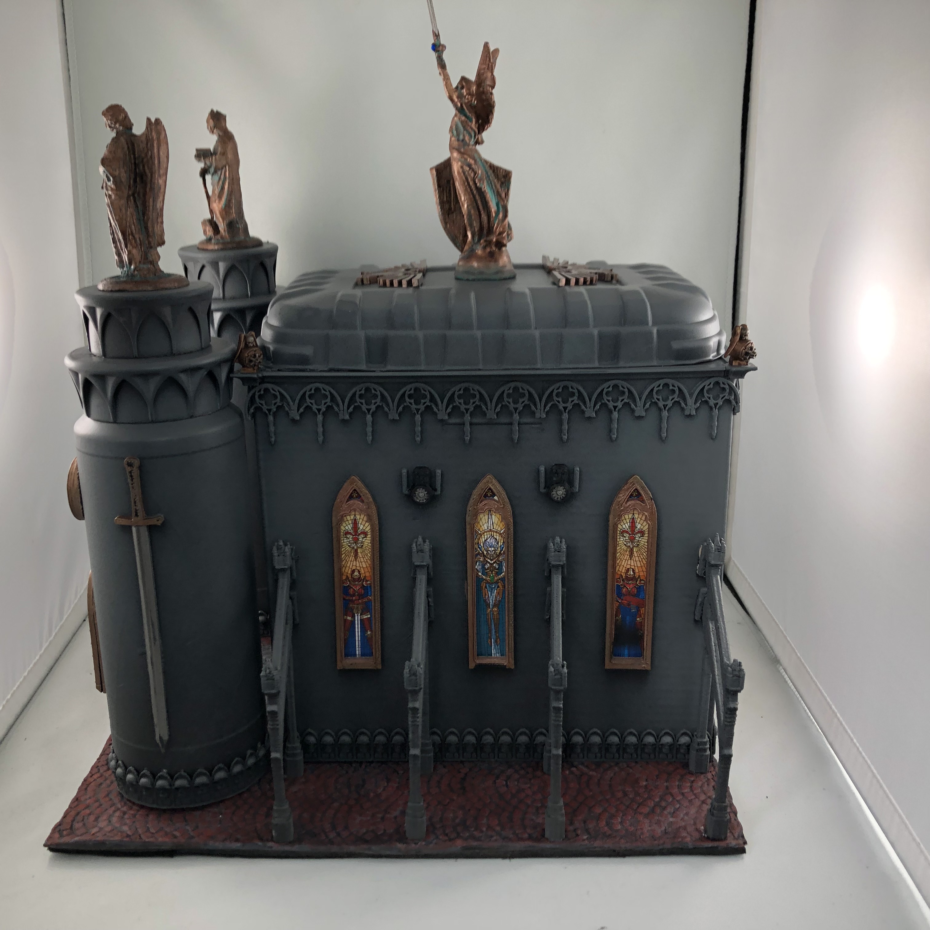 3D printing DIY - Imperial Church - cardboard and soda cans - WH40k・Cults