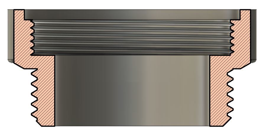 Free 3D file Oventrop TRV adapter 30 x 1.5 to 30 x 1 👽 ・3D print model ...