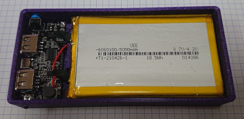 💾 H913-A v2.0 Powerbank with dual flat LiPo batteries・Free 3D File for ・Cults