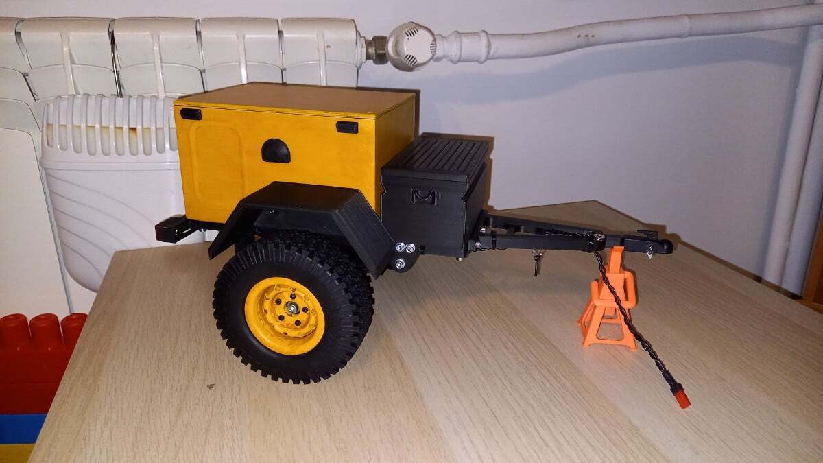 3D print 1:10 scale offroad trailer for crawlers・Cults