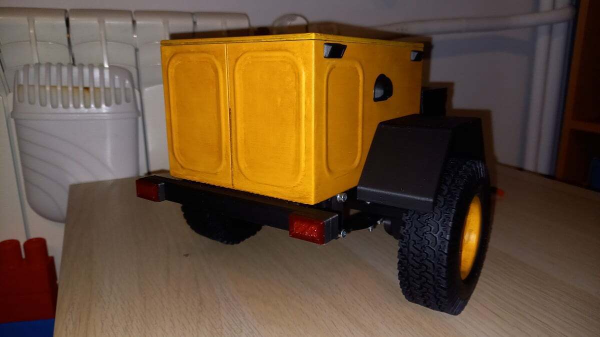 3D print 1:10 scale offroad trailer for crawlers・Cults