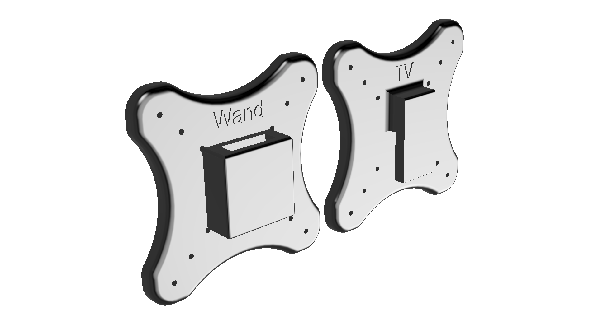 STL file TV / Monitor Wall Mount 💻 ・3D print model to download・Cults