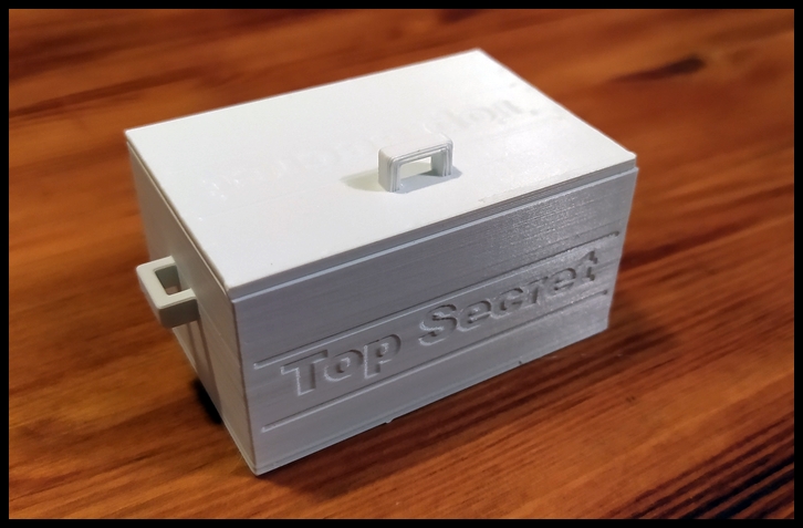 STL file Box, Box, Top Secret, RC, 1:10 📦 ・3D printing template to ...