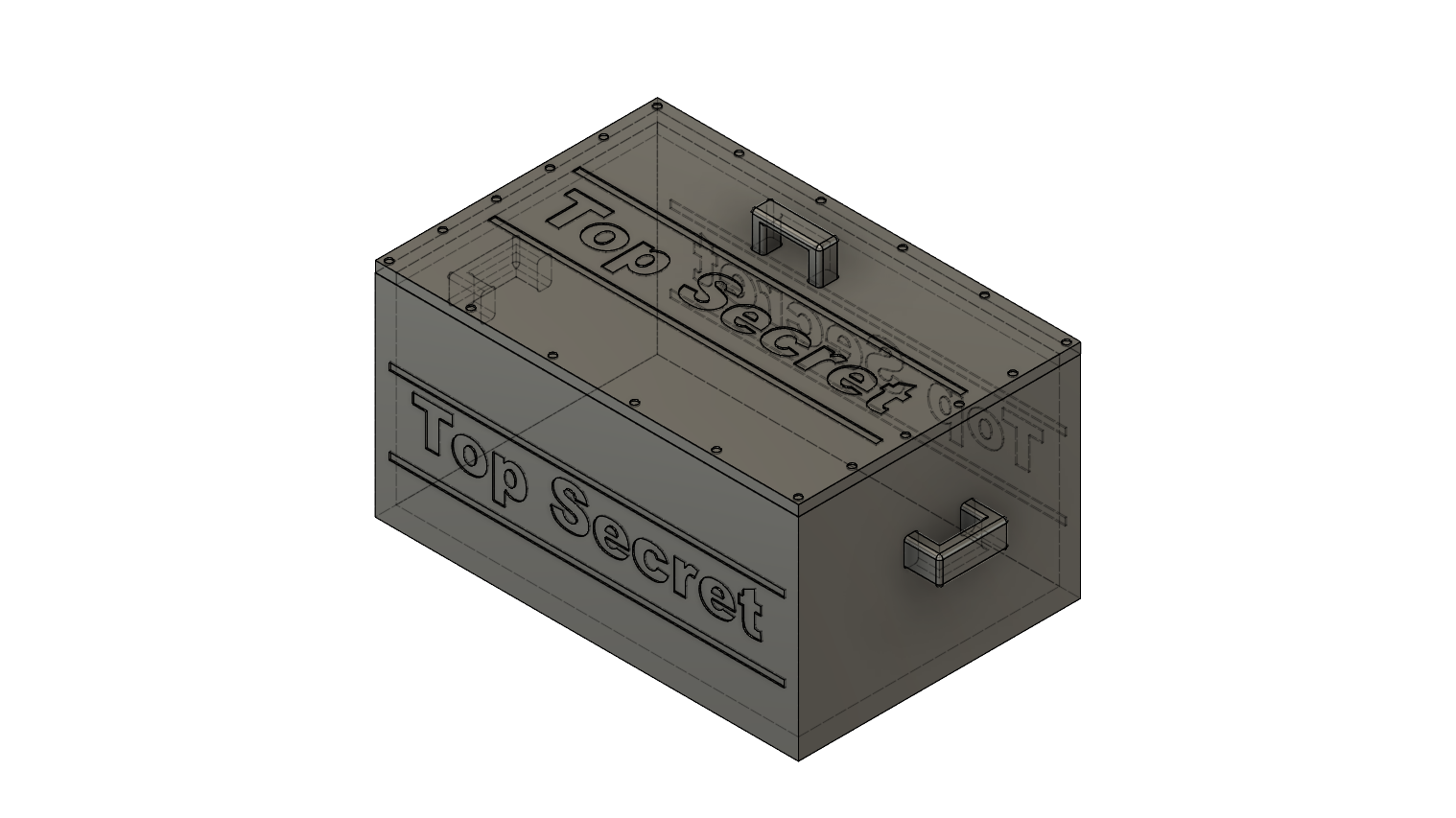 STL file Box, Box, Top Secret, RC, 1:10 📦 ・3D printing template to ...