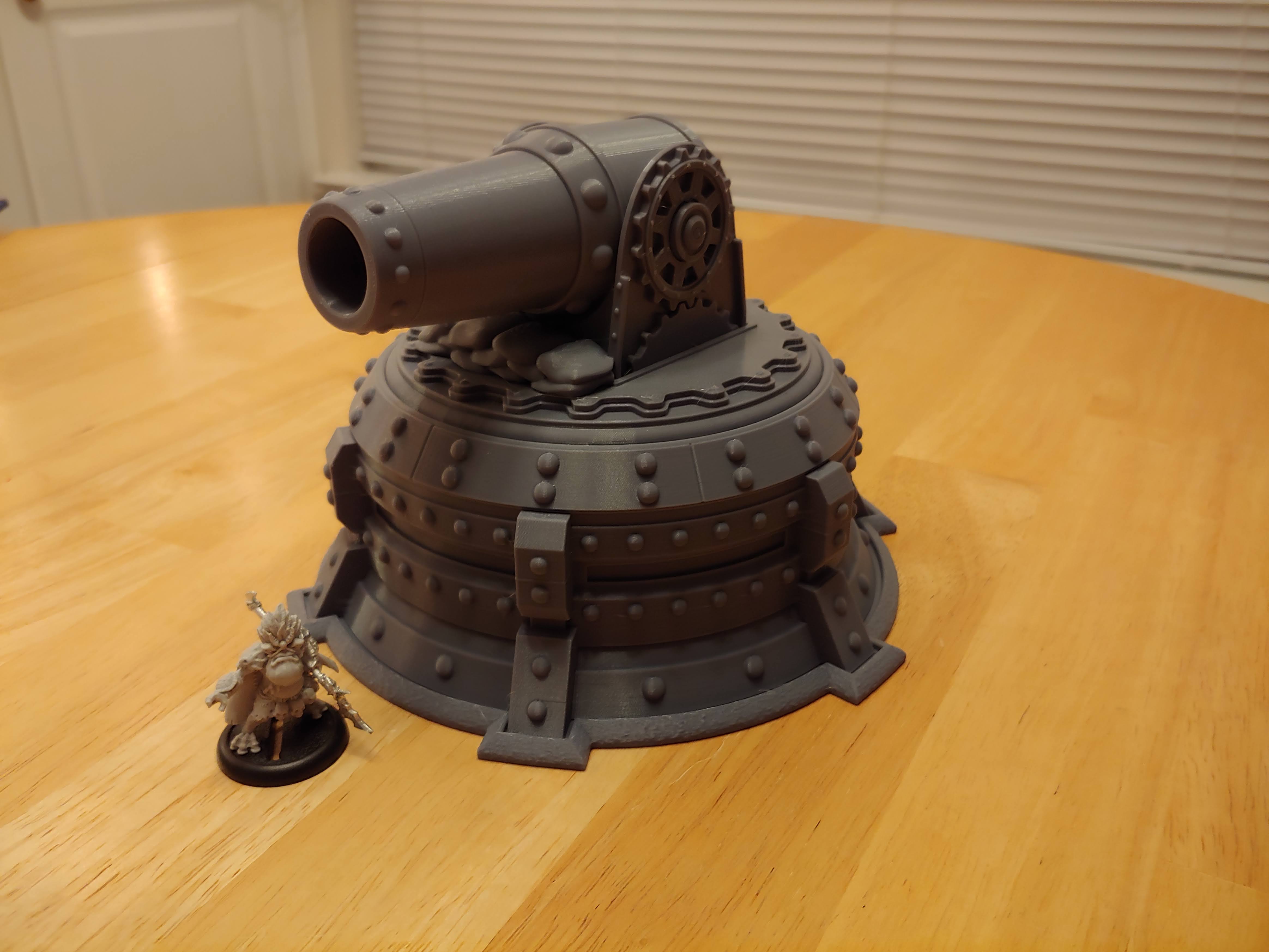 STL file Giant Steampunk Cannon Bunker 🔫 ・3D print object to download・Cults