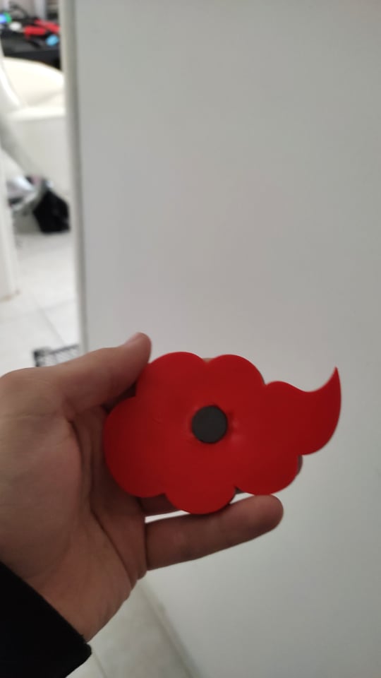 Archivo STL Imán de la nube de Akatsuki 👾 ・Objeto imprimible en 3D para ...