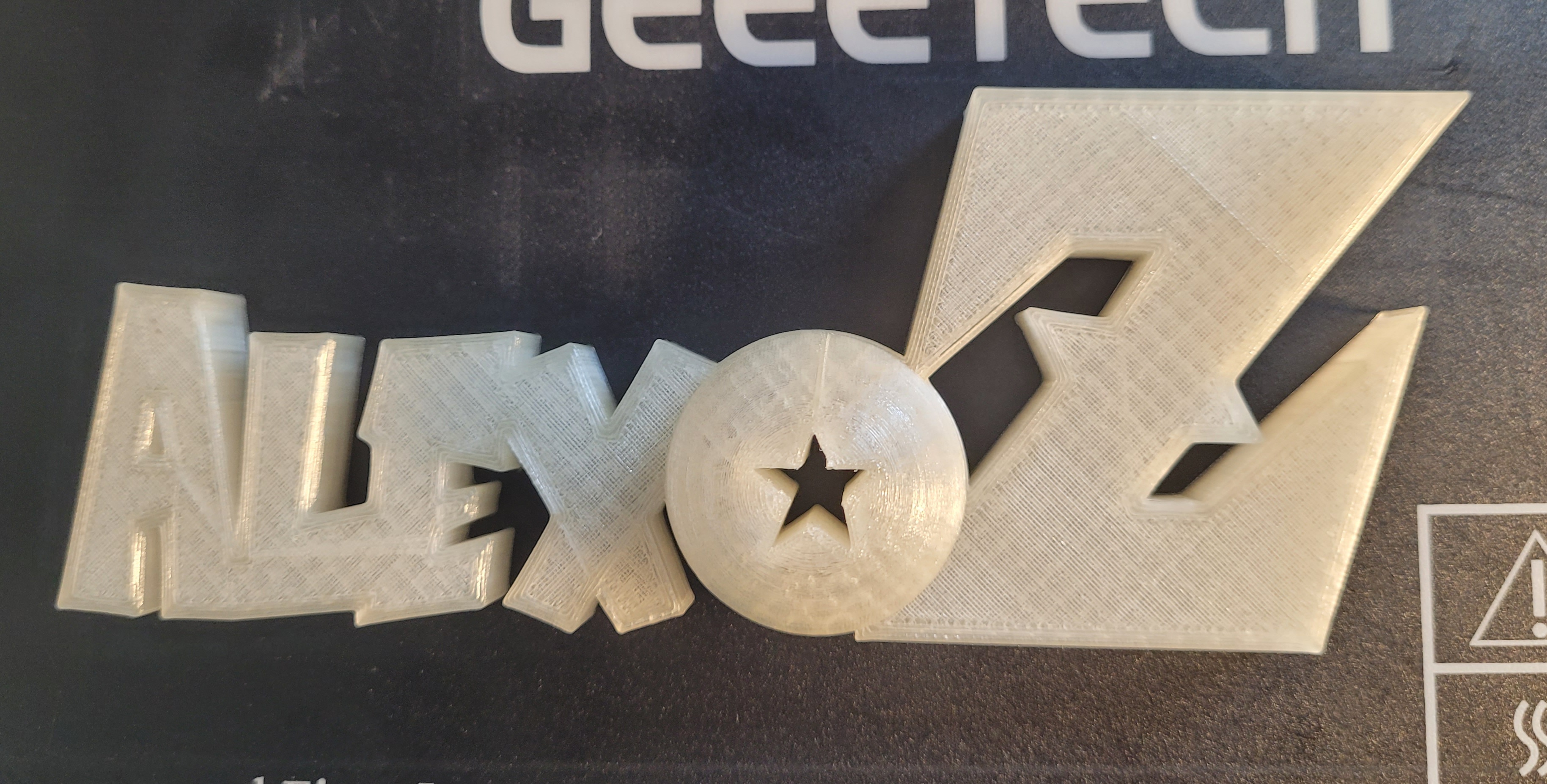 Prénom Alex Dragon Ball Z (DBZ) imprimable en 3D • fait avec Geeetech ...
