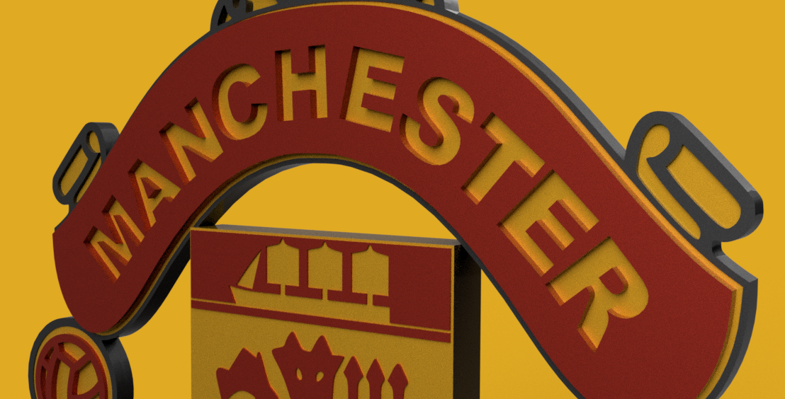 🏈 Manchester United football club emblem・ STL File for ・Cults