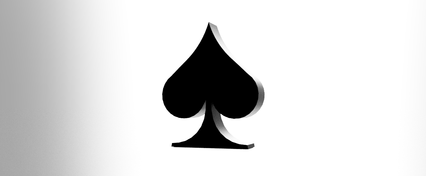 3D file Spades emblem ♠️・Template to download and 3D print・Cults