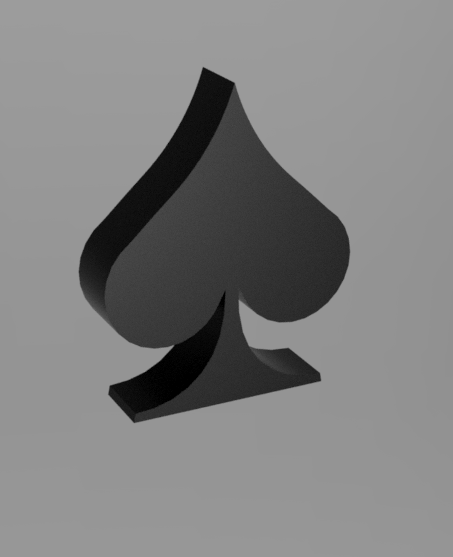 3D file Spades emblem ♠️・Template to download and 3D print・Cults