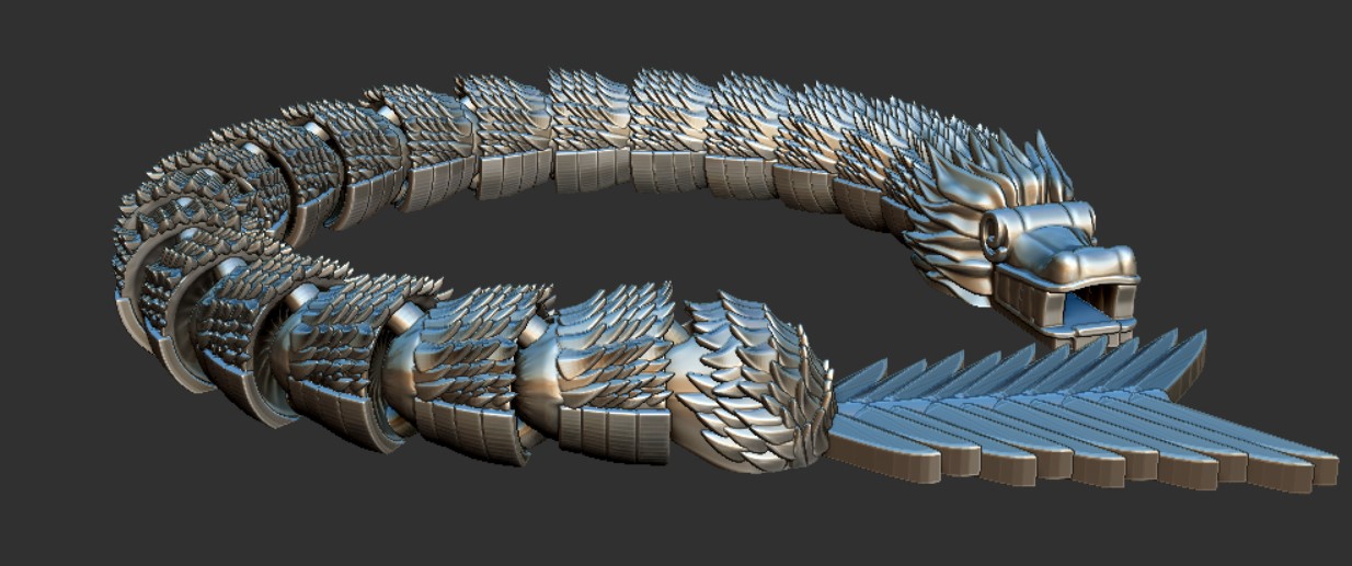 STL file Articulated feathered dragon "Kukulkan". 🐉・3D printer design ...