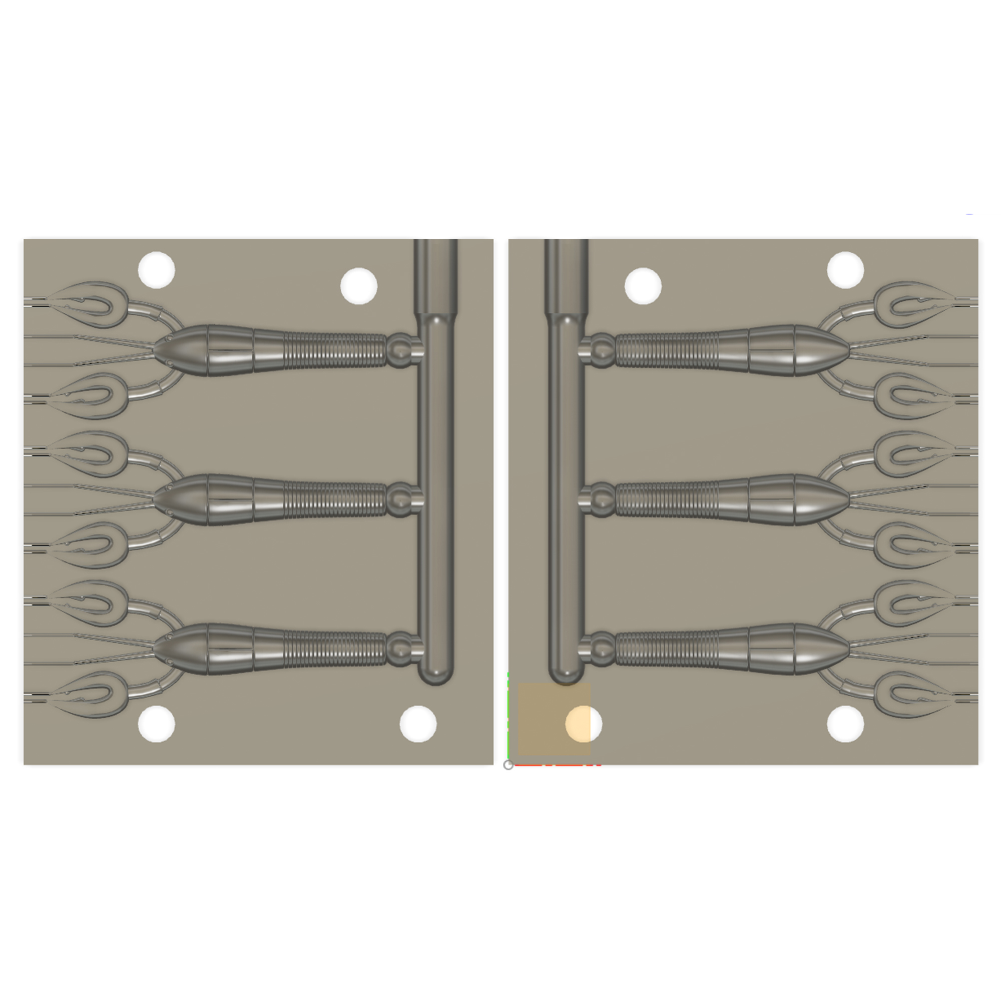 STL file Mold "Senko Craw 9mm." 3D .STEP and .STL file for CNC and 3D ...