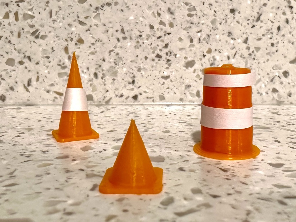 🚦 Traffic Cones : Barrel , Tall , Standard・Free 3D File for ・Cults