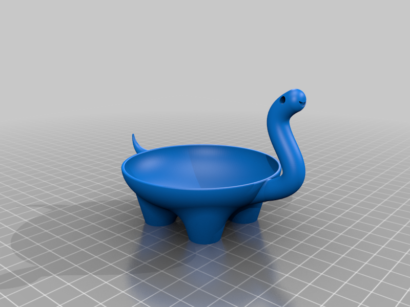 🦖 Happy Dino Bowl - Snack Holder - Home Decoration・Free 3D File for ・Cults