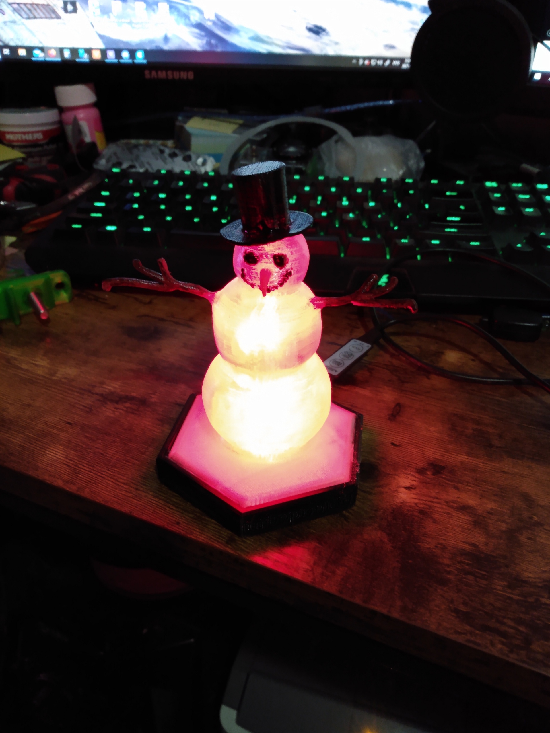☃️ rgb_snowman・ STL File for ・Cults