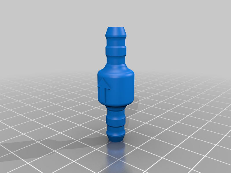 one piece ball check valves 1/4 and 3/8・Free 3D File for ・Cults