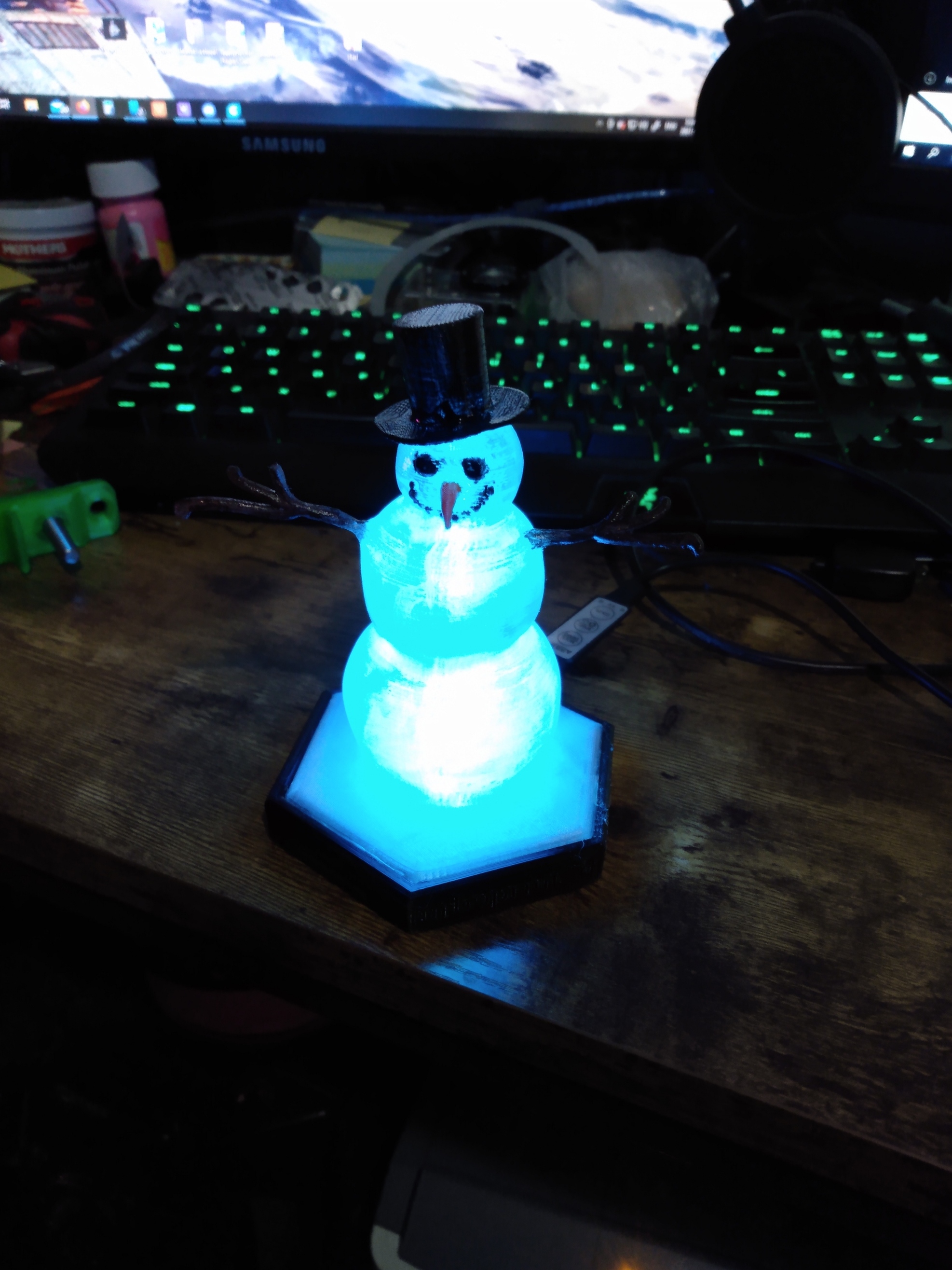 ☃️ rgb_snowman・ STL File for ・Cults