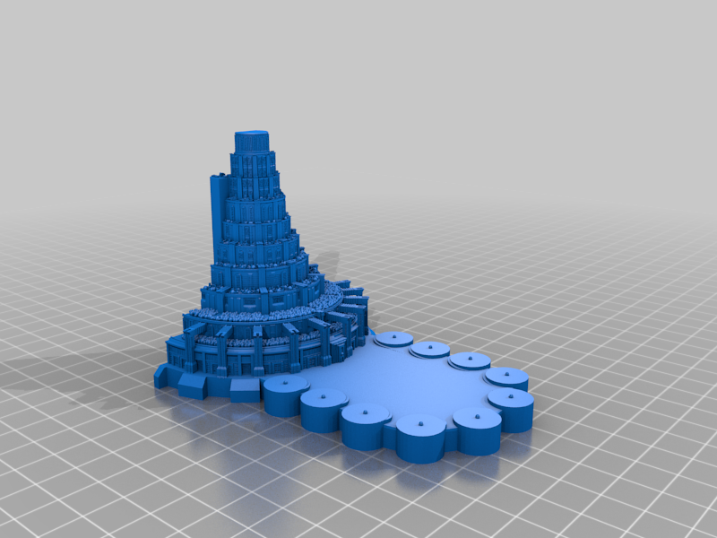 🗿 Urithiru - From the Stormlight Archive・Free 3D File for ・Cults