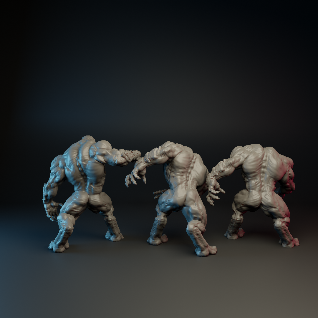 STL file Eyeless Ragers (x3) 🎲・3D printing design to download・Cults