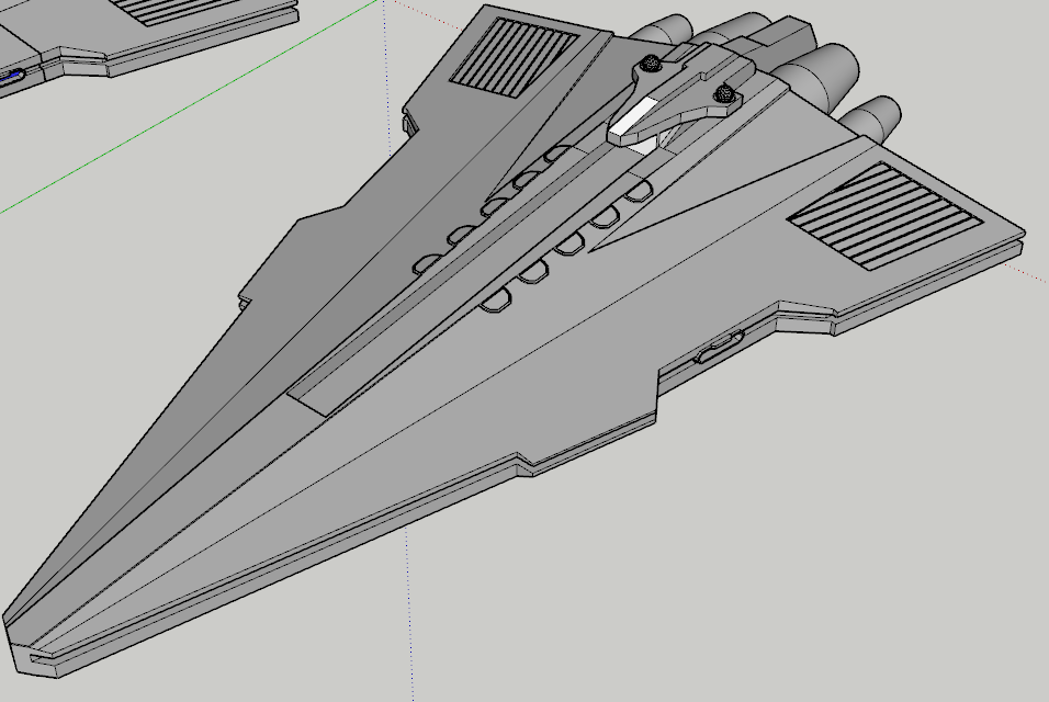 🛰 Space ship - Chancellor・ STL File for ・Cults