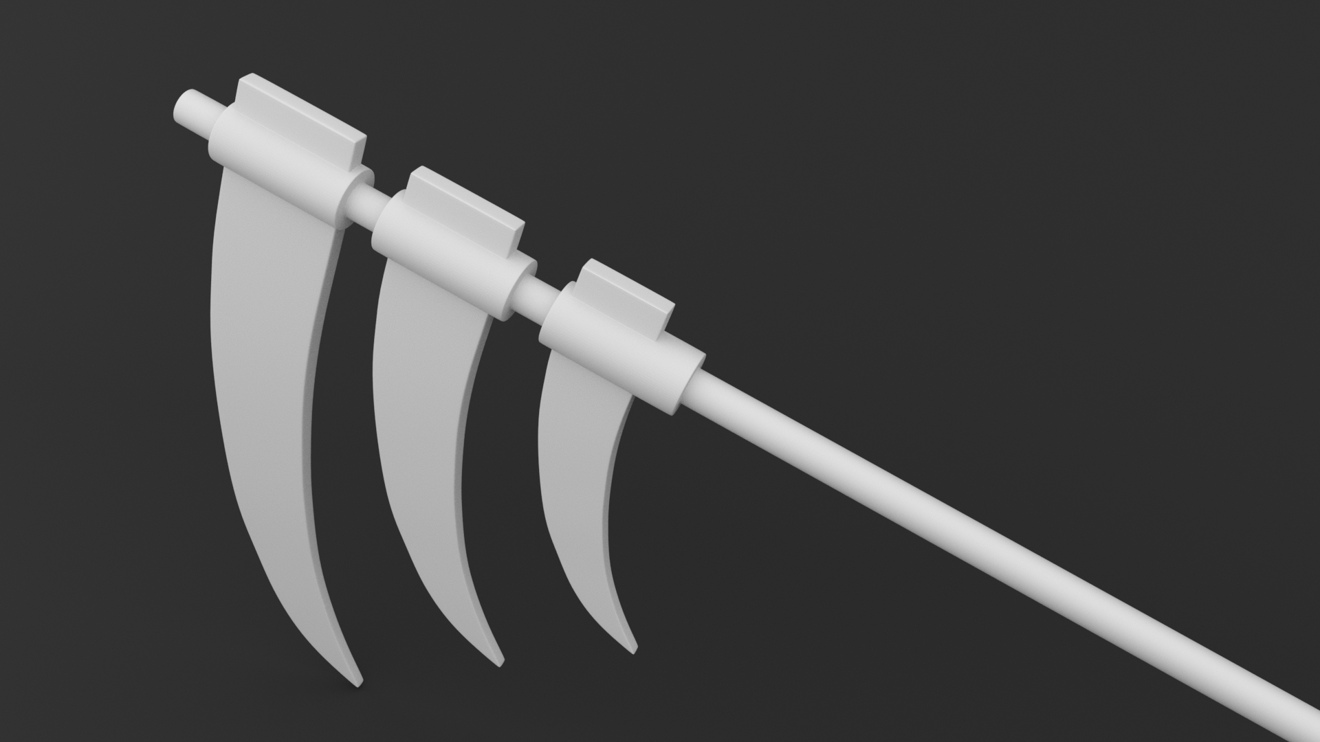 🔫 Triple-Bladed Scythe - Hidan Scythe from Naruto - 3D Print Model・ STL ...