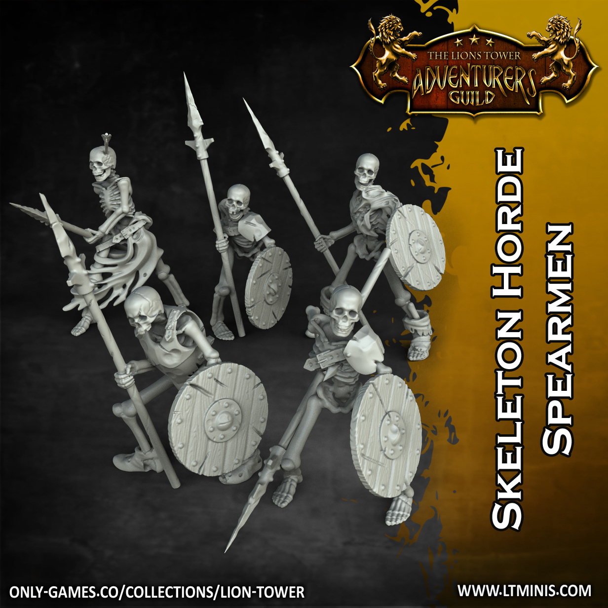 💀 Skeleton Horde - 16 x 32mm scale skeleton miniatures・ 3D File for ・Cults