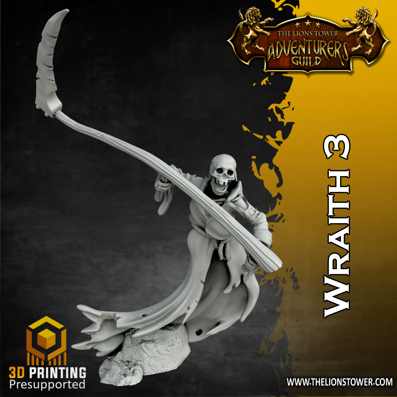3D file Wraiths - Set of 3 (3 x 32MM SCALE, PRE-SUPPORTED MINIATURES) ⚔ ...