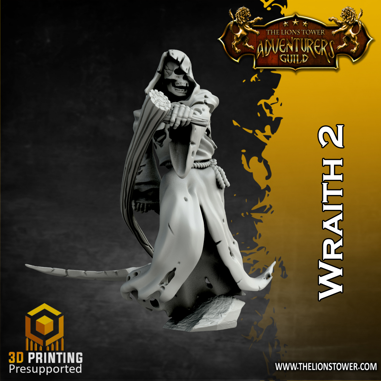 3D file Wraiths - Set of 3 (3 x 32MM SCALE, PRE-SUPPORTED MINIATURES) ⚔ ...