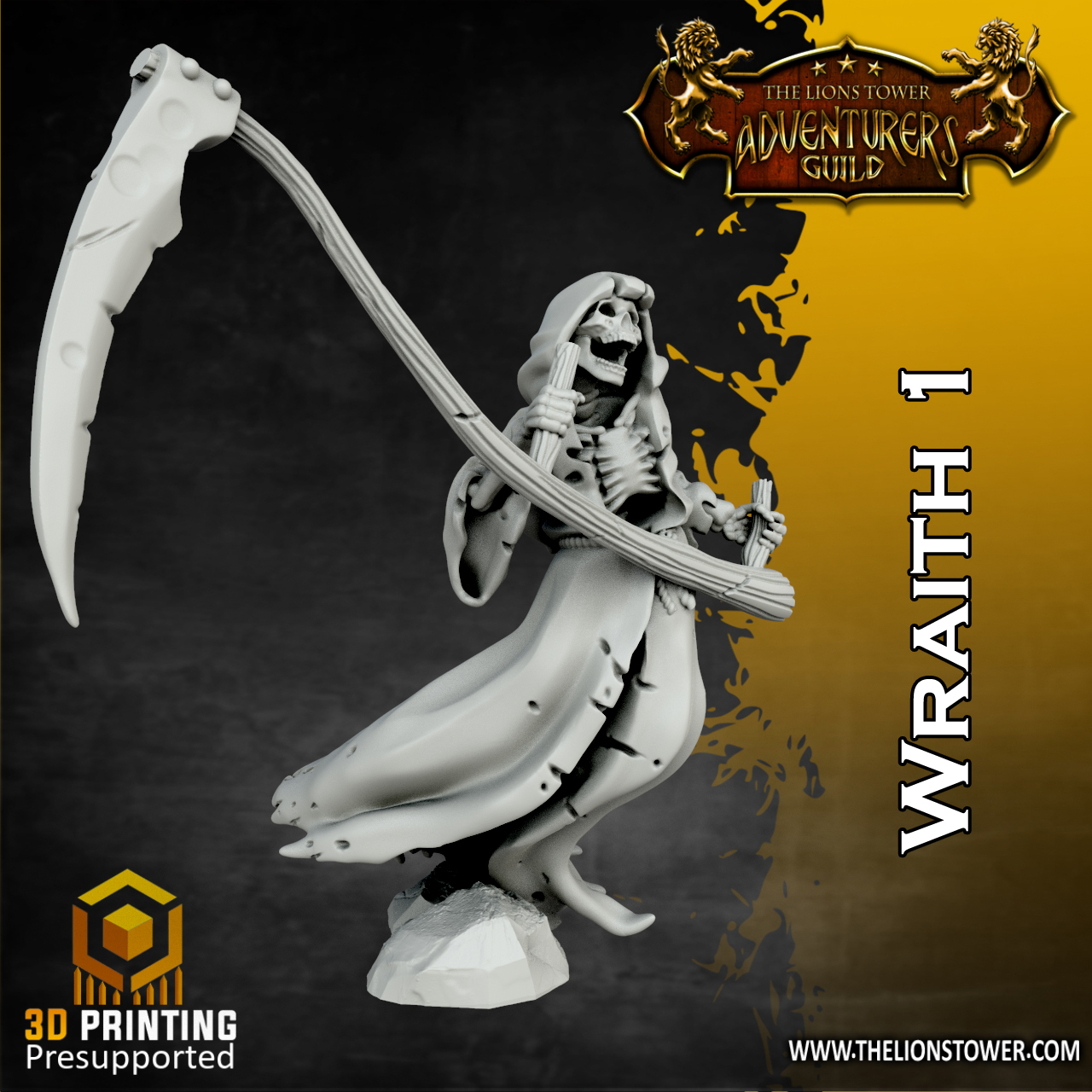 3D file Wraiths - Set of 3 (3 x 32MM SCALE, PRE-SUPPORTED MINIATURES) ⚔ ...