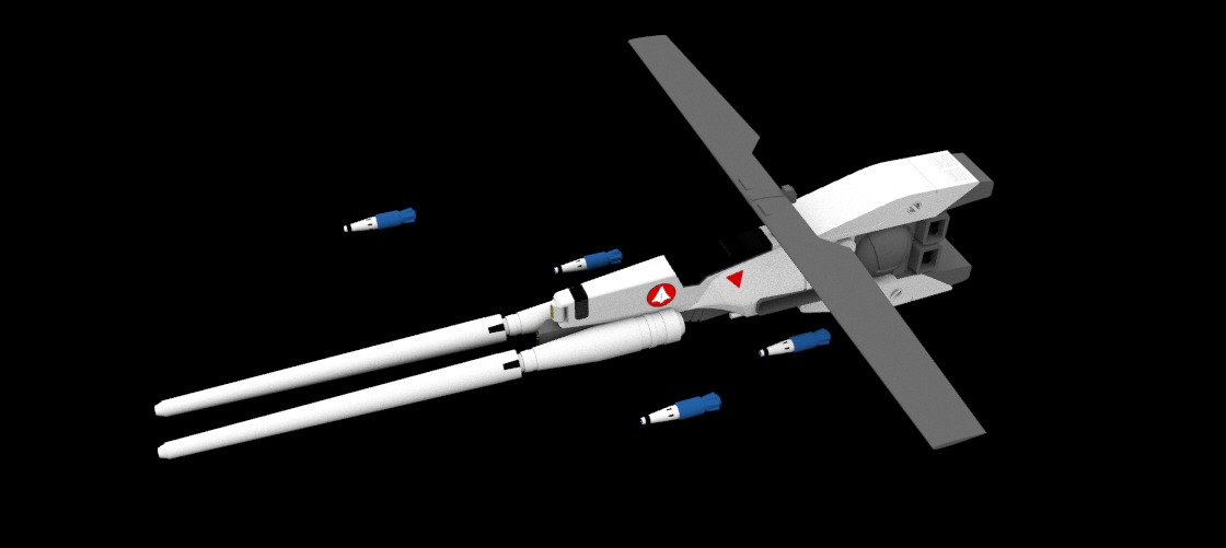 🛰 SF-3A Lancer II Space Fighter 1/72 Scale・ STL File for ・Cults