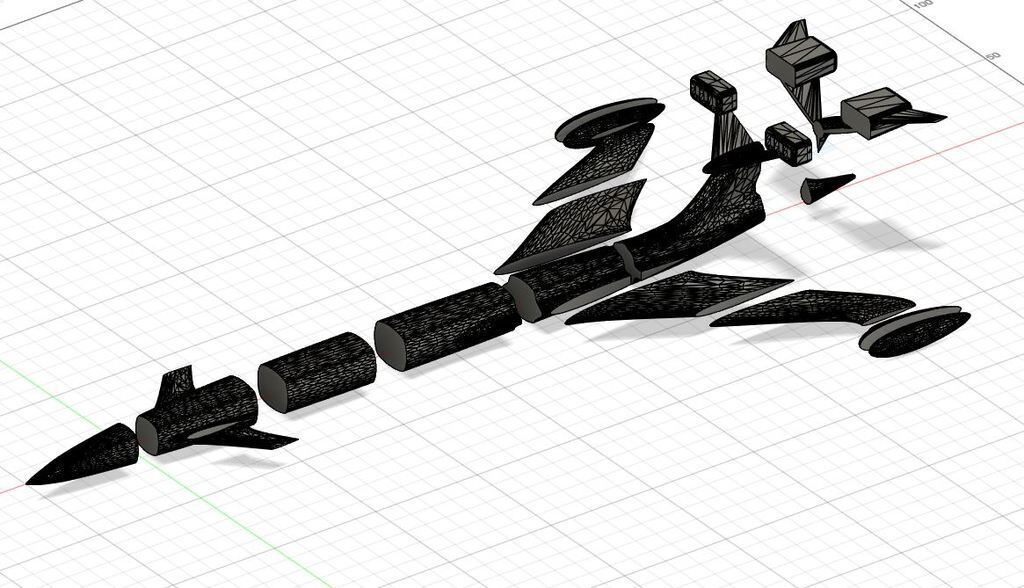 🎲 Gadgetmind's Fireflash (full model divided into parts)・Free 3D File ...