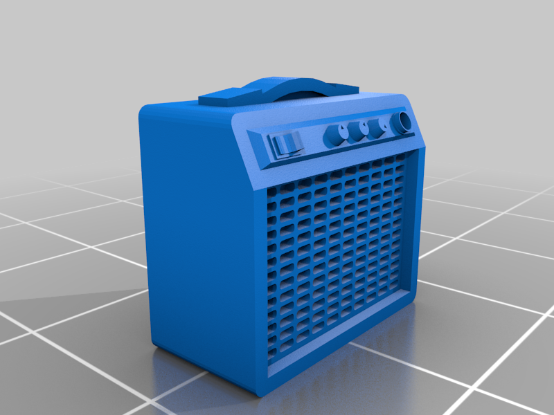 🎤 Ork-scale mini amp and microphone・Free 3D File for ・Cults