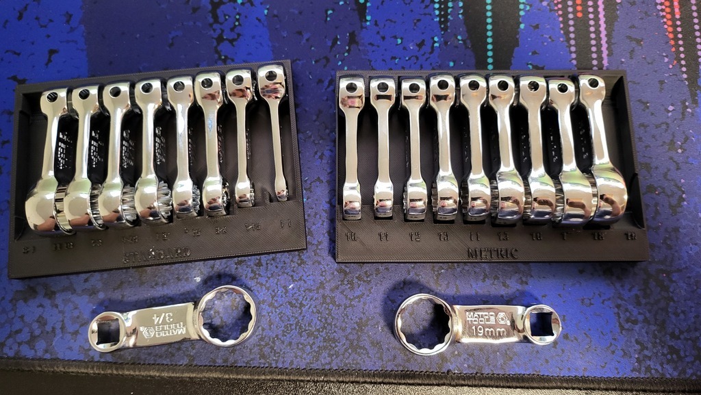 🧑‍🔧 Matco 3/8 Drive Torque Adapter Tray Organizer・Free 3D File for ・Cults