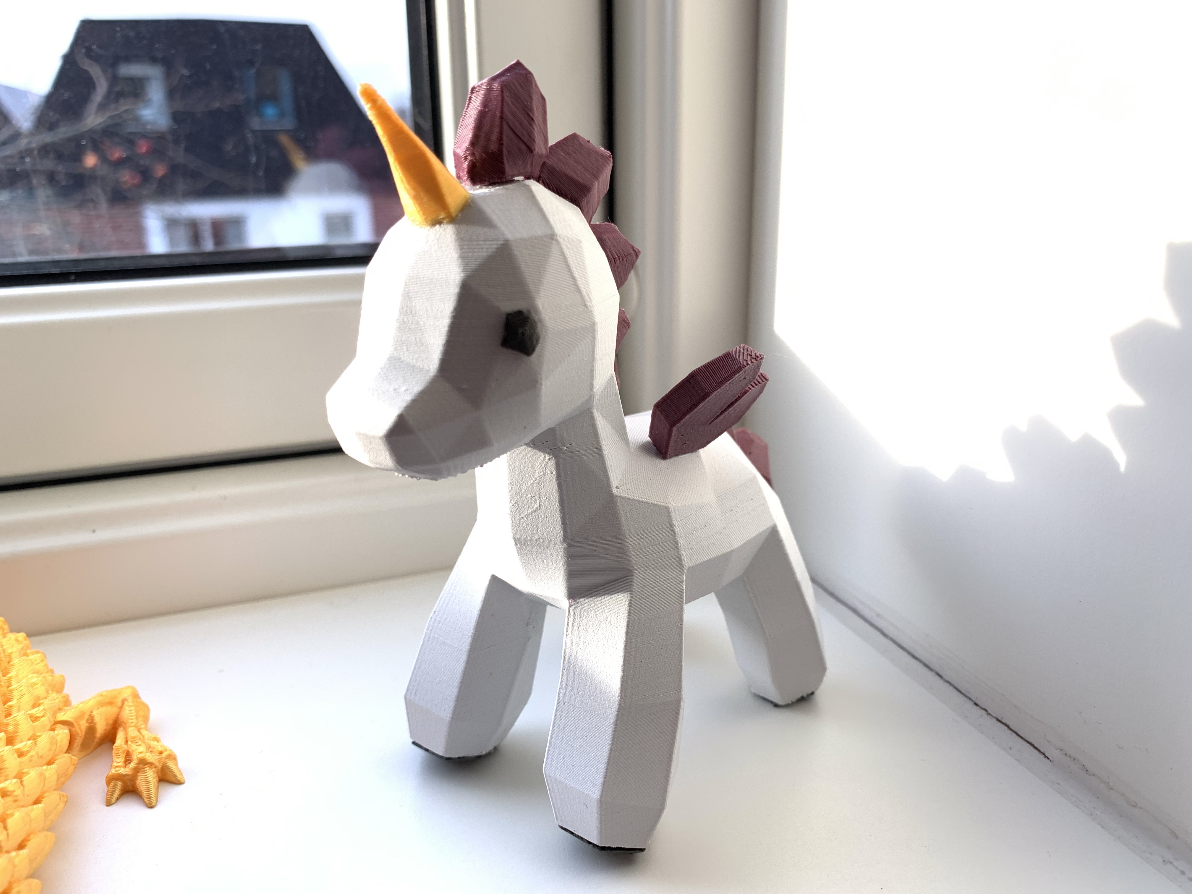 3D printable Unicorn Lowpoly v2 • made with Ender 3 Max・Cults