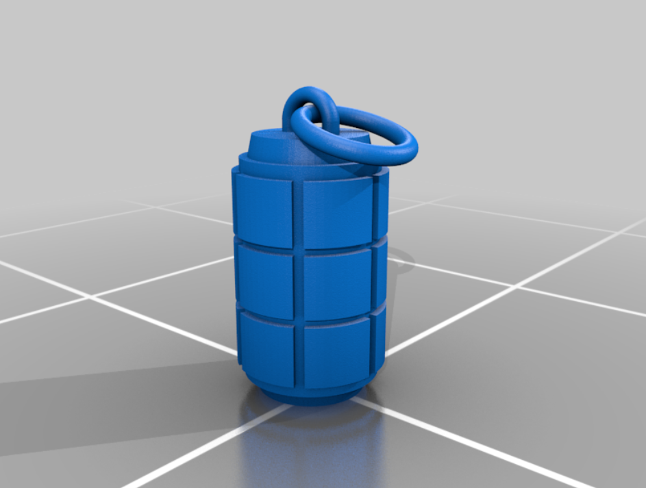😡 Frag and Krak Grenade・Free 3D File for ・Cults