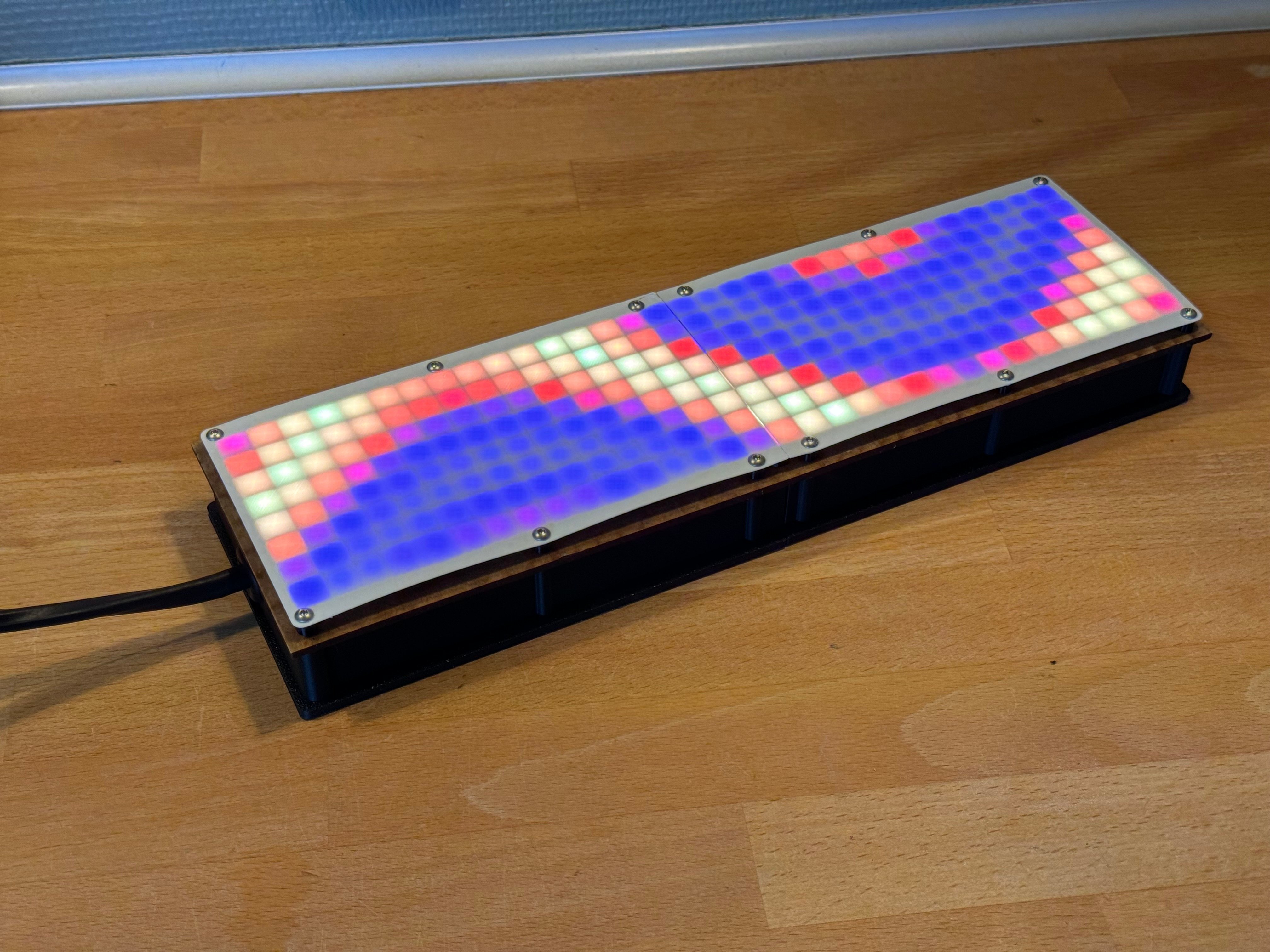 Matriz de LEDs de 32x8 para el difusor imprimible en 3D・Cults