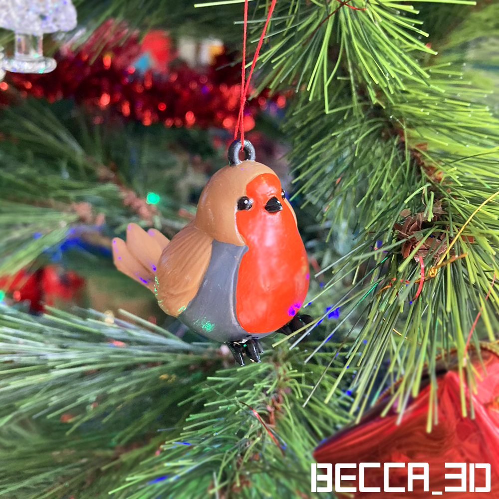 Free STL file Robin Ornament 🆓 ・3D printable model to download・Cults